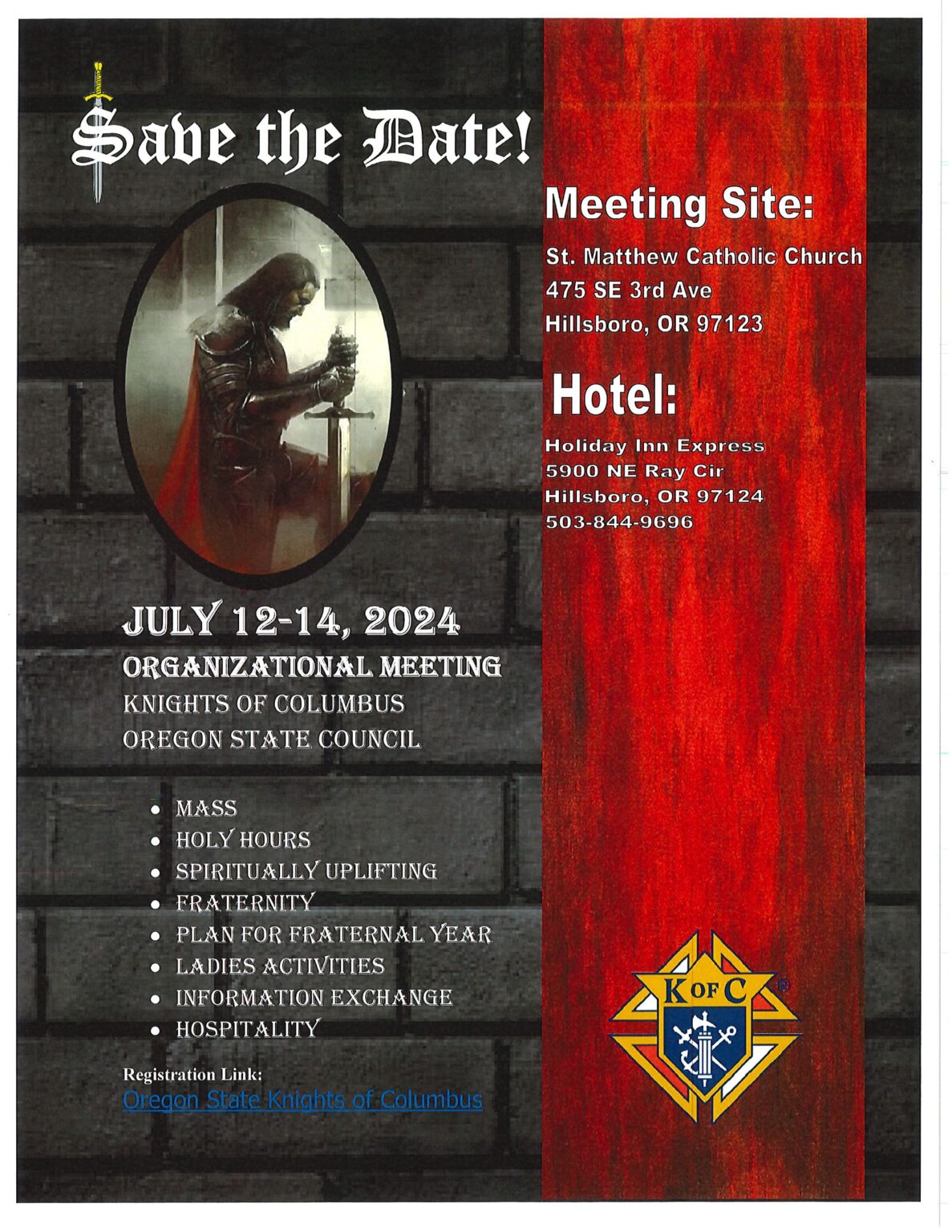 Oregon Knights of Columbus – It is an Honor to be a Knight!